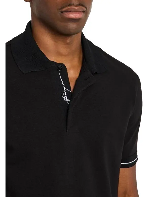FERRAGAMO Apos;s Polo Shirt With Neck Signature - Nero/nero/