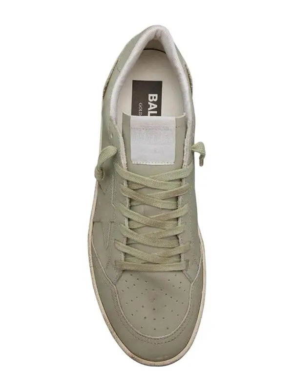 GOLDEN GOOSE Ball Star Leather Low-top Sneakers - Light Green