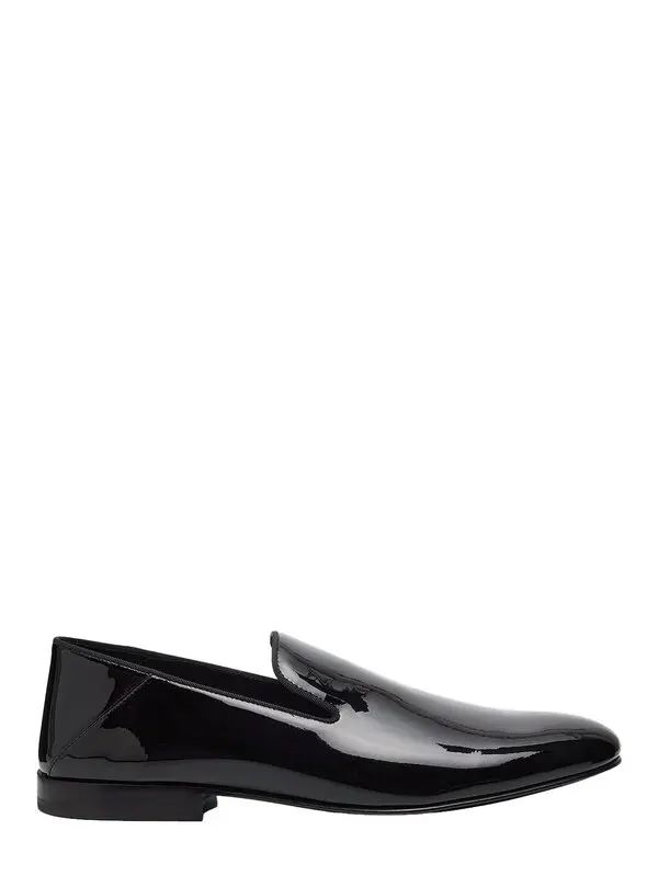 STUART WEITZMAN Buzz Patent Leather Loafers - Black