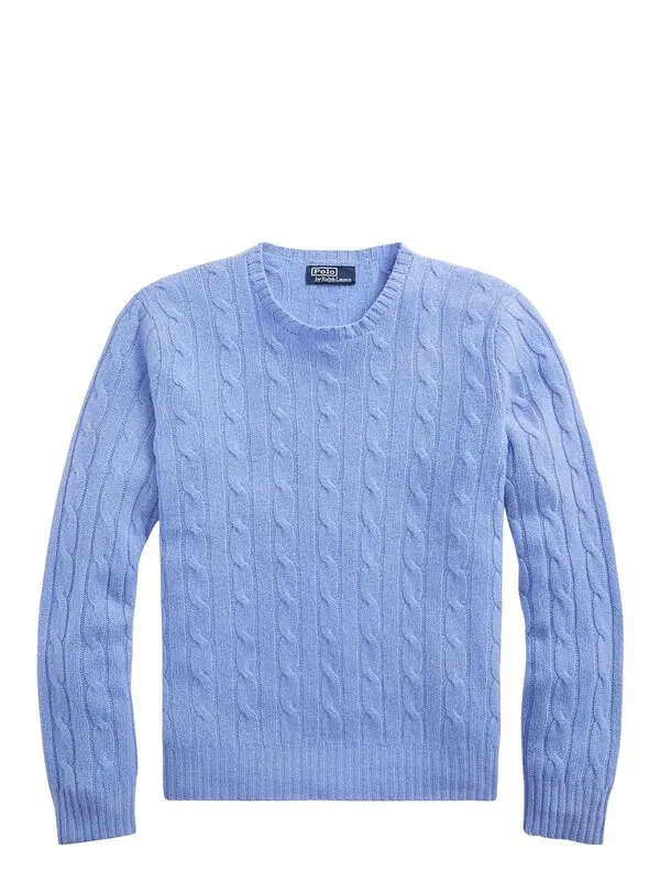 Polo Ralph Lauren Iconic Cable-knit Cashmere Sweater - Blue