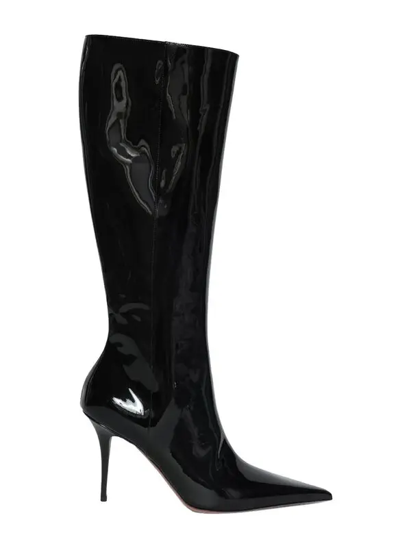 Amina Muaddi 90mm Barbara Boots - Black