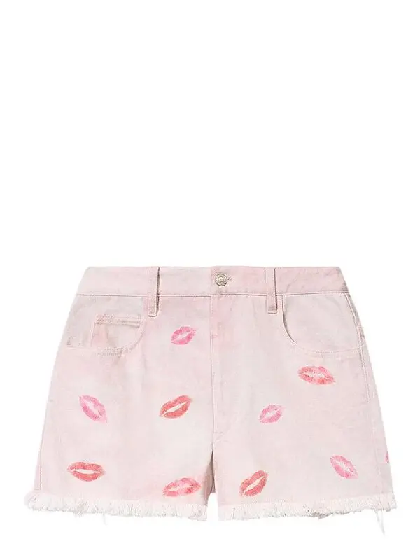 MARANT ETOILE Lesia Denim Shorts - Pink