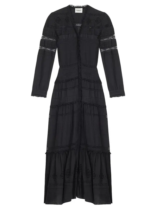 MARANT ETOILE Daniva Voile Dress - Black