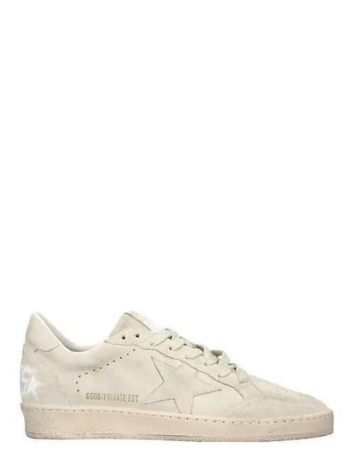 GOLDEN GOOSE Ball Star Exclusive Suede Low-top Trainers - Beige