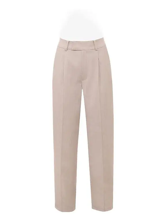 House Of Cb Hayden Wide-leg Trousers - Beige