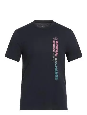 Armani Exchange T-shirt Midnight Size Organic Cotton - Blue