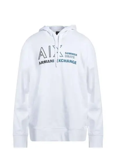 Armani Exchange Cotton Blend Sweatshirt - White