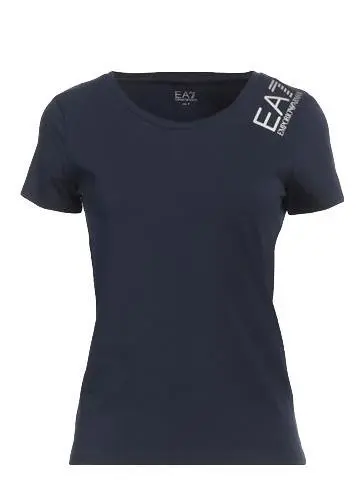 EA7 T-shirt In Cotton And Elastane - Navy