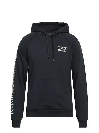EA7 Cotton-blend Fleece Sweatshirt - Blue
