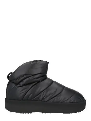 PIUMESTUDIO Nylon Padded Ankle Boots - Black