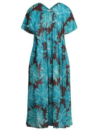 Liviana Conti Flared Midi Dress - Blue