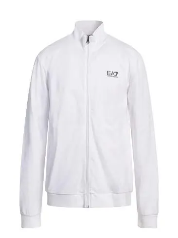 EA7 Cotton Blend Sweatshirt - White