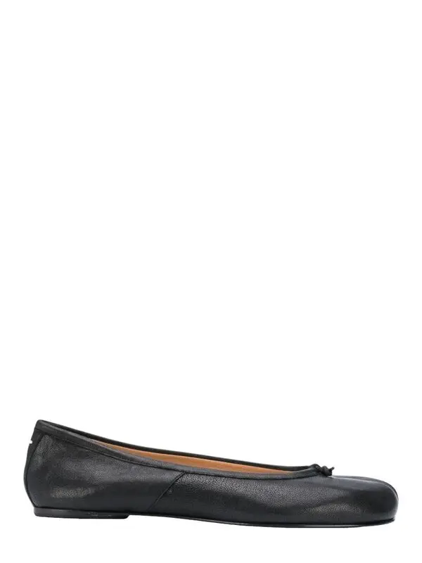 MAISON MARGIELA Calfskin Tabi Ballet Flats - Black