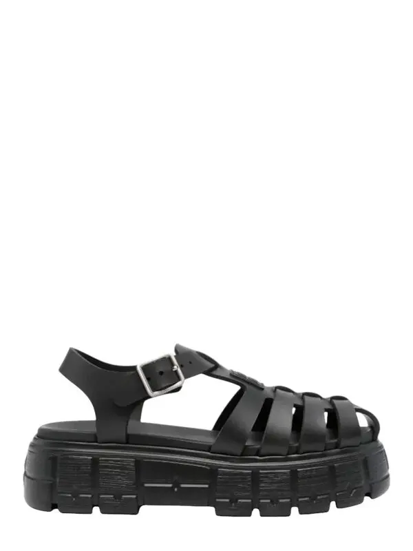 Miu Miu Soft Cage Sandal - Nero