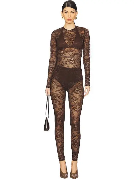 Amanda Uprichard X Caresha Catsuit - Cocoa