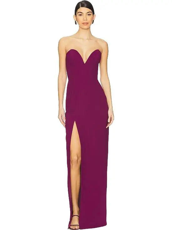 Amanda Uprichard X Cherri Gown - Aubergine