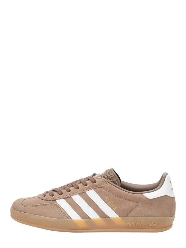Adidas Gazelle Indoor Sneaker - Earth Strata/white/gold Met.