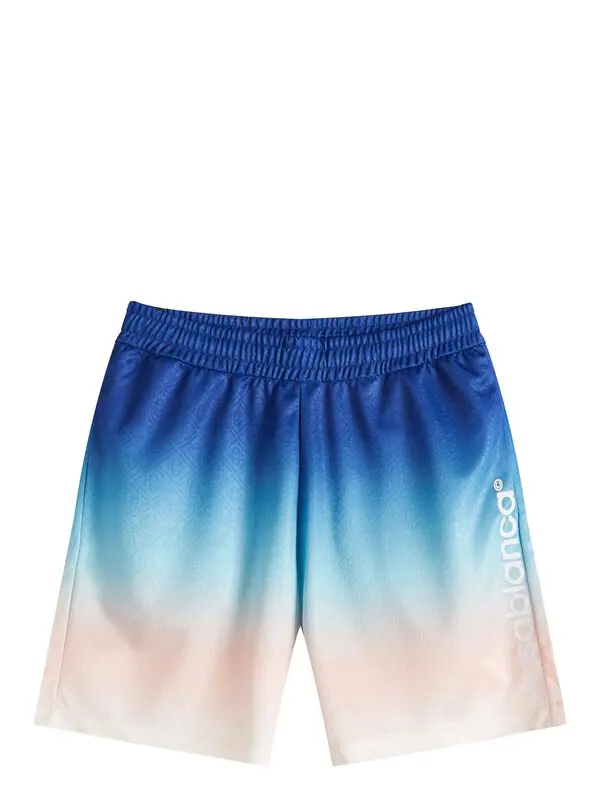 Casablanca Football Shorts - Blue Gradient