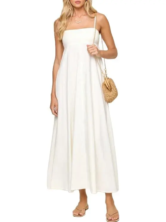 L*Space Raveena Cotton Maxi Dress - Cream