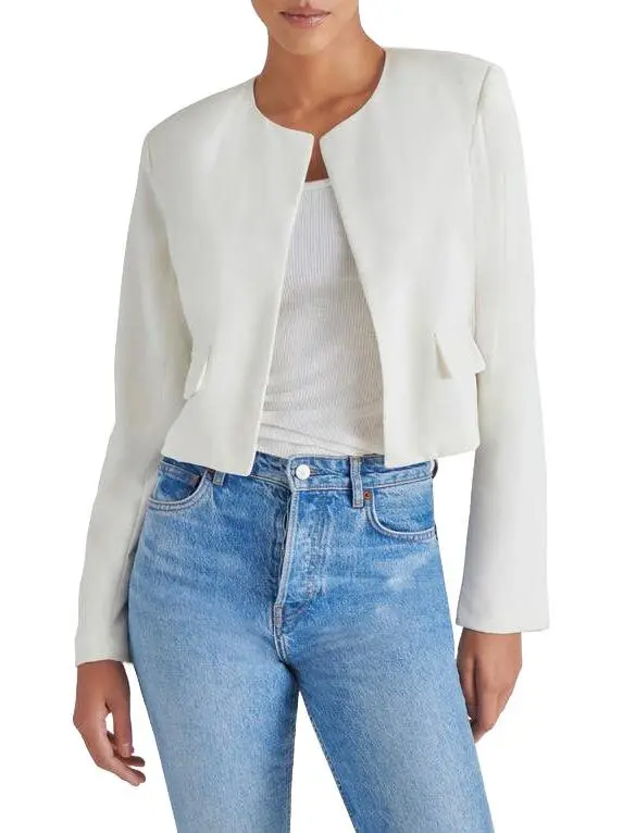 Steve Madden Serene Crop Blazer - White