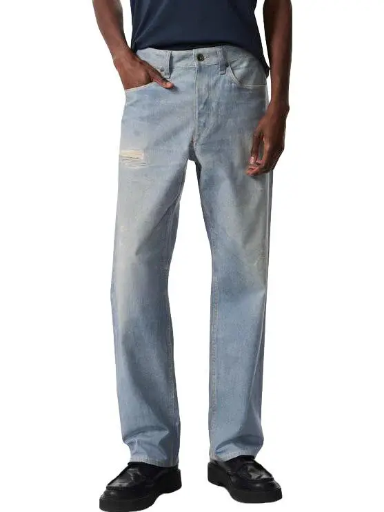 Rag & Bone Fit 4 Miramar Canvas Straight Leg Jeans - Elmont