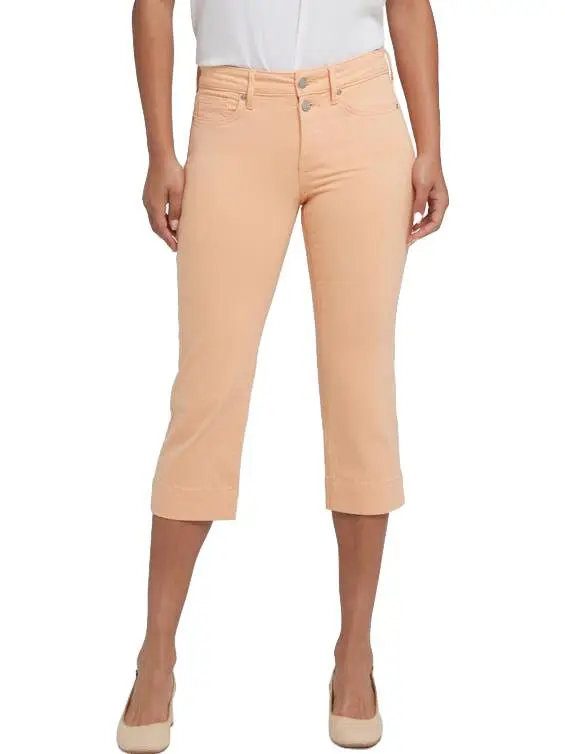NYDJ Marilyn Straight Leg Capri Jeans - Apricot Nectar