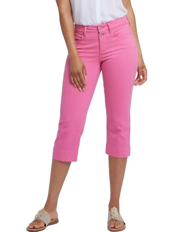 NYDJ Marilyn Straight Leg Capri Jeans - Honeysuckle