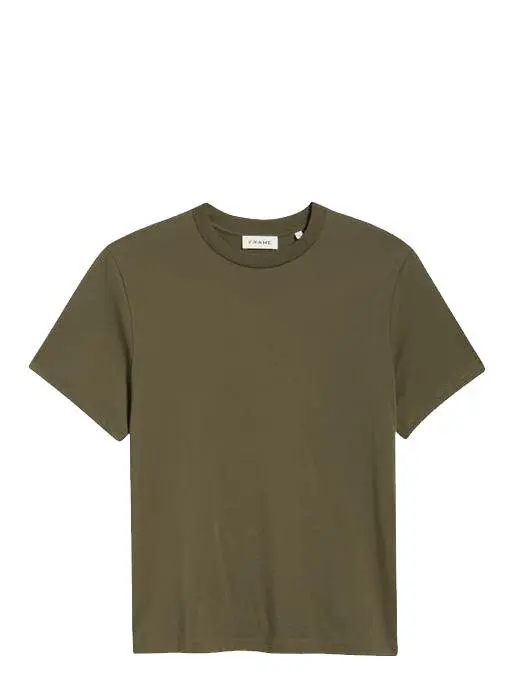 FRAME Short Sleeve Light Cotton Tee - Deep Olive