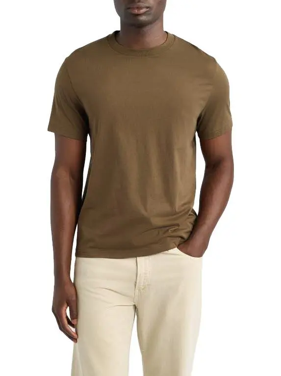 FRAME Short Sleeve Light Cotton Tee - Deep Olive