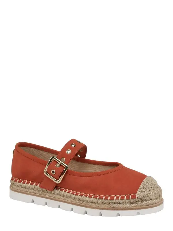 J/SLIDES NYC Beatrice Leather Espadrille - Orange