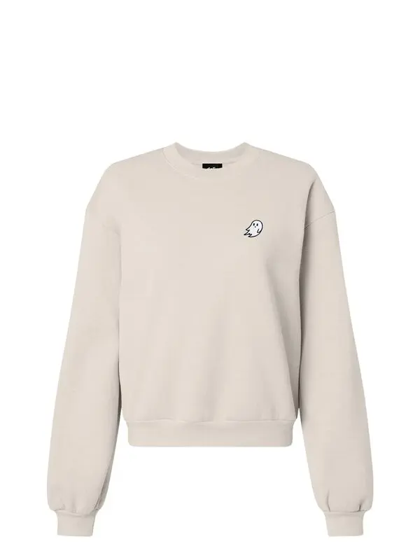 DALIX Ghost Relaxed Fleece Sweatshirt - Bone