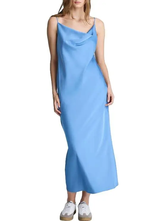 KENNETH COLE Cowl Neck Slip Dress - Shadow Blue