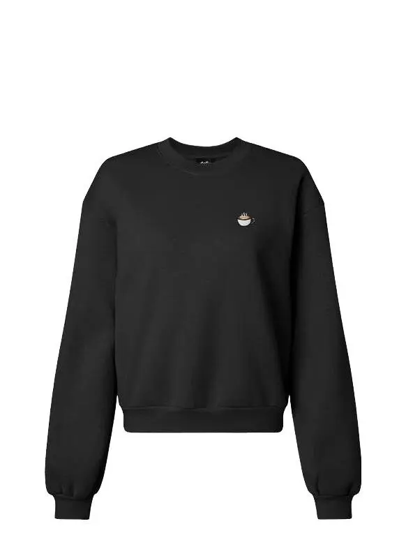 DALIX Relaxed Fit Sweatshirt - Black