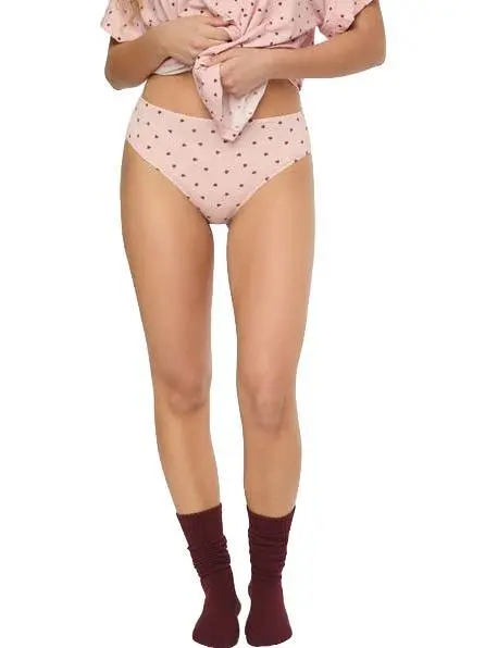 WeWoreWhat High Waisted Bottom - Blossom/merlot