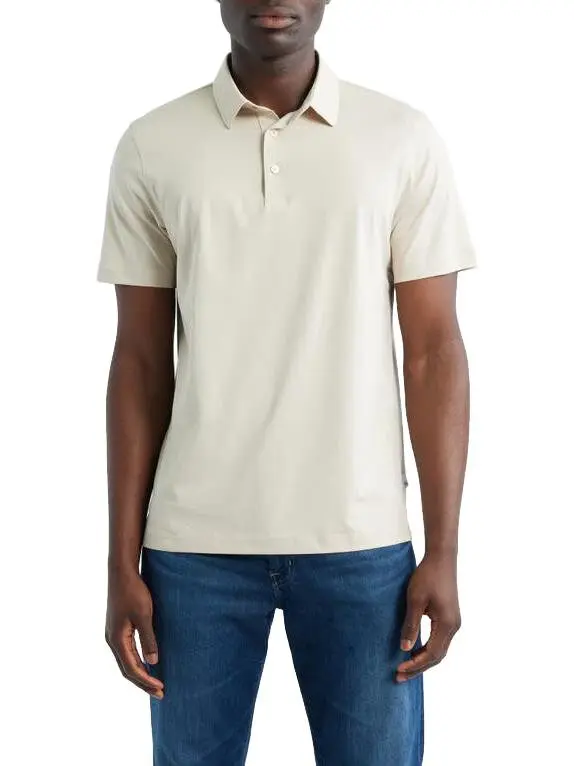 Ag Bryce Short Sleeve Polo - Natural Ivory