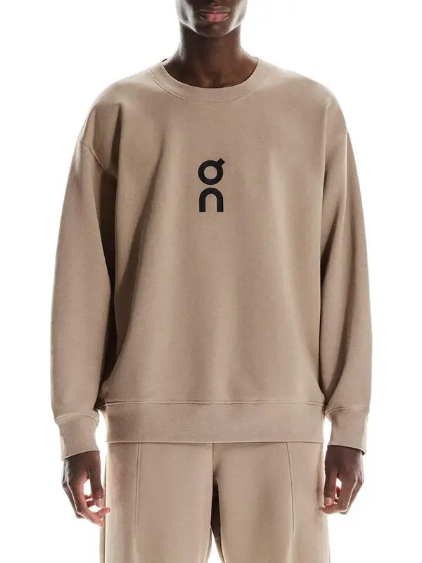 On Club Crewneck Cotton-blend Sweatshirt - Desert