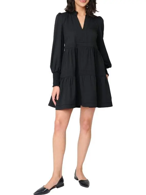 GIBSONLOOK Long Sleeve Minidress - Black