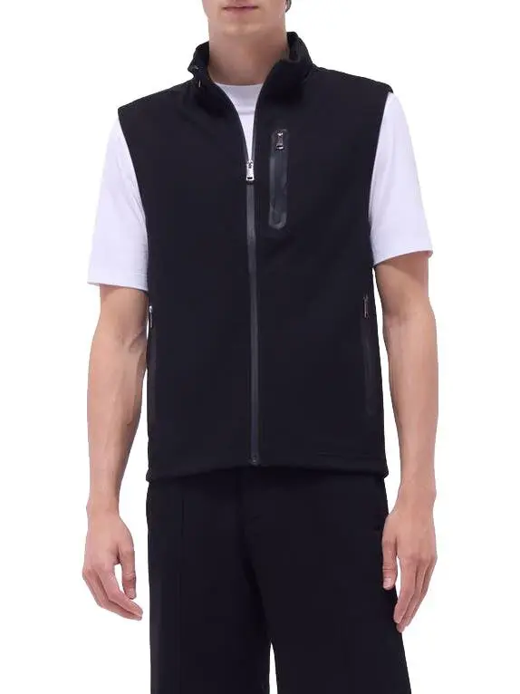 Bugatchi Soft Touch Knit Vest - Black