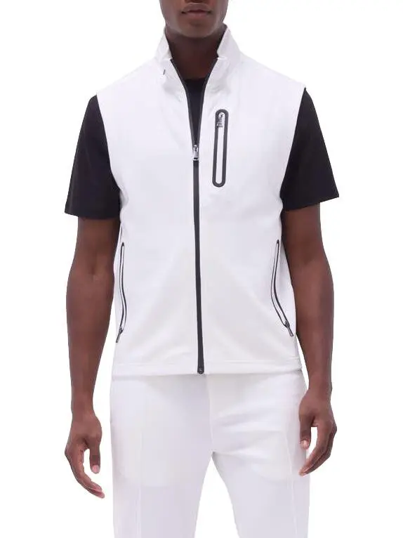 Bugatchi Soft Touch Knit Vest - Chalk