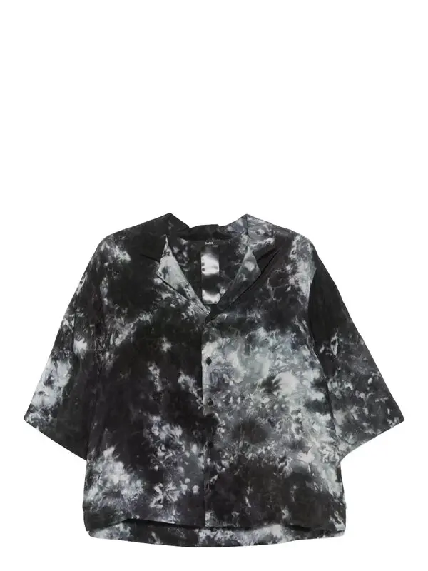 SAPIO Nº38 Printed Shirt - Black