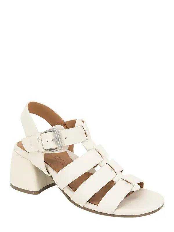 KENNETH COLE Margarite Sandals - Stone Leather