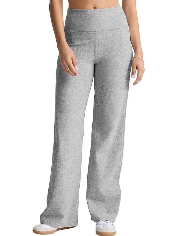 Beyond Yoga Spacedye Laid Back Stripe Pants - Silver Mist/cloud White