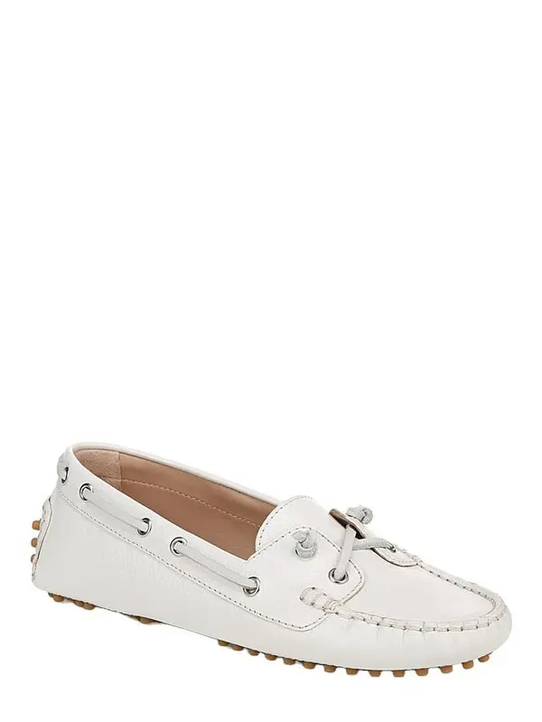 Veronica Beard Jia Boat Shoes - Coconut