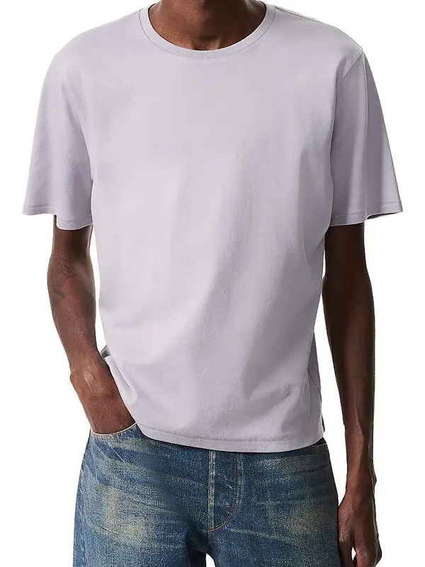 Rag & Bone Pima Interlock Tee - Pastel Gray