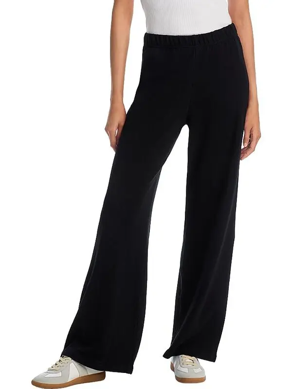 Aqua Melody Wide Leg Sweatpants - Black