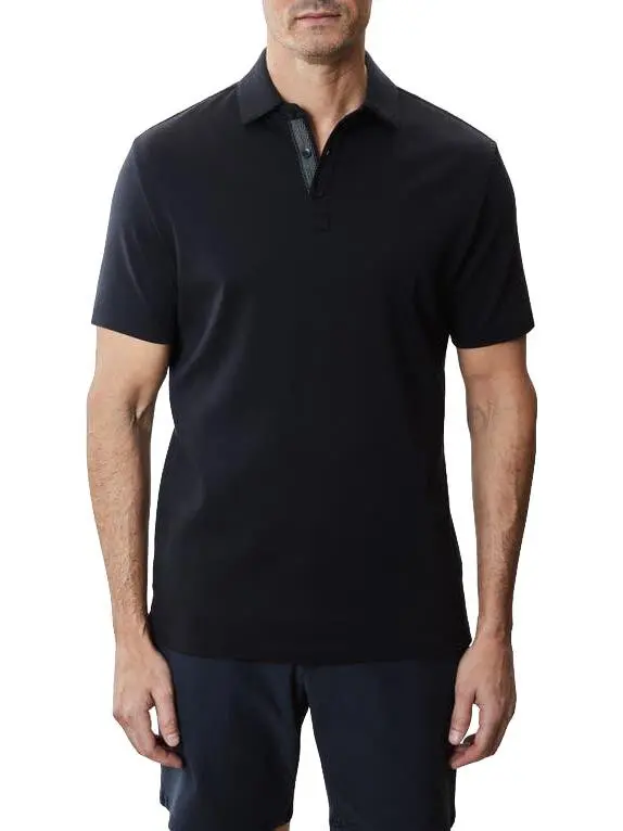 Robert Barakett Georgia Short Sleeve Pima Cotton Polo - Black