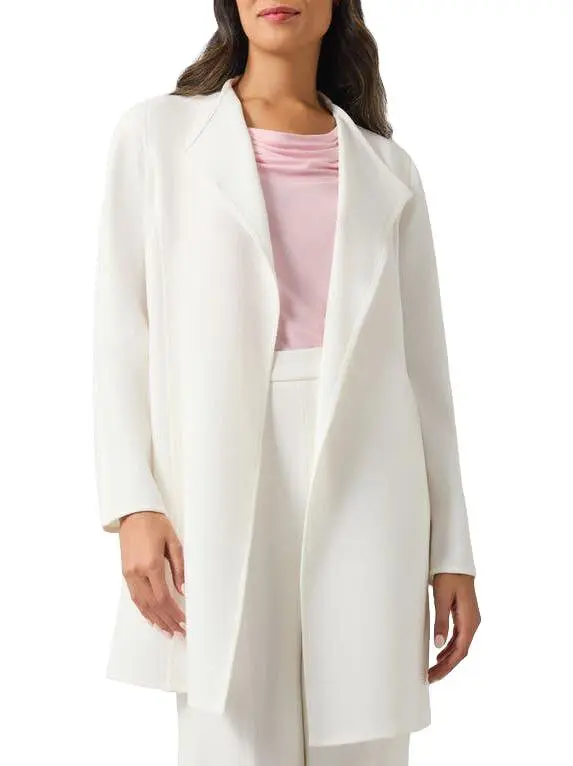 KASPER Drape Front Blazer - Vanilla Ice
