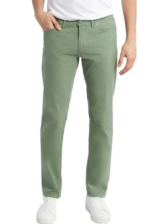 BRAX Chuck Modern Fit Marathon Cotton Stretch Twill Pants - Thyme