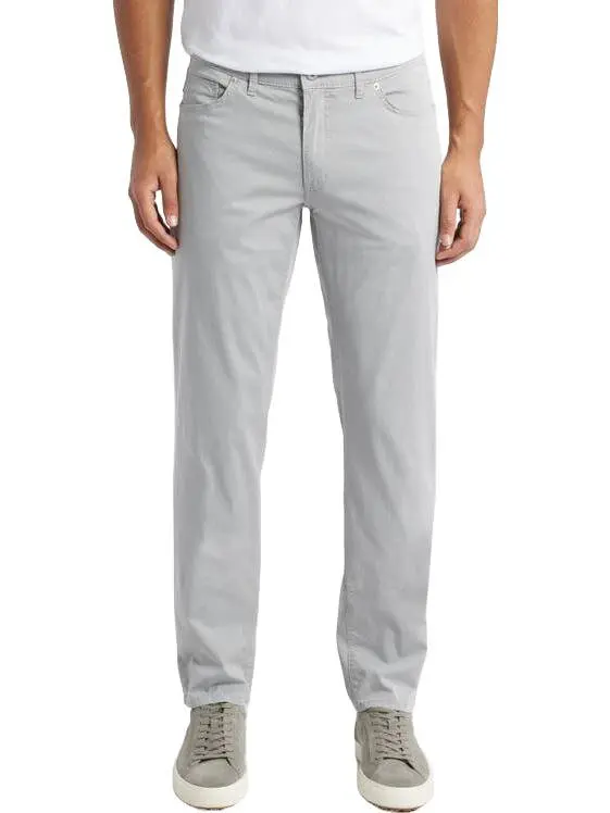 BRAX Cadiz Marathon Cotton Stretch Twill Pants - Platinum