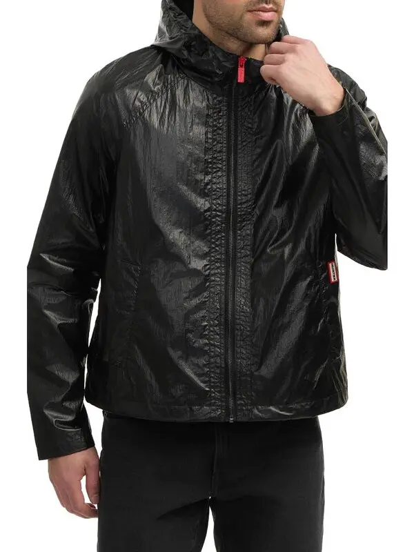 Hunter Water Repellent Crinkle Jacket - Black